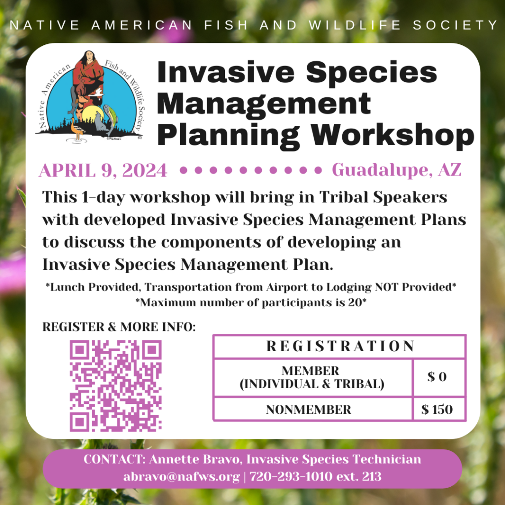 Invasive Species Management Planning Workshop - Native American Fish ...